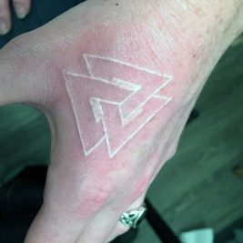 Top 30 White Ink Tattoos For Men - Lazy Penguins