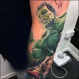Top 30 Incredible Hulk Tattoos For Men - Lazy Penguins