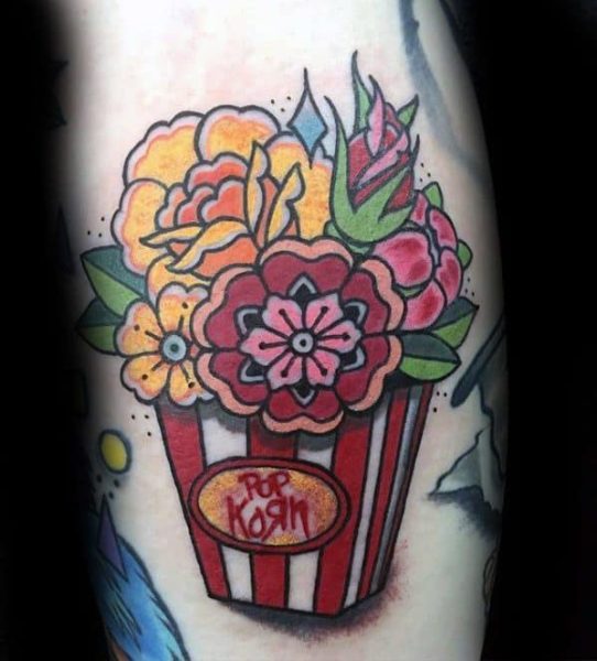 Top 30 Popcorn Tattoos For Men